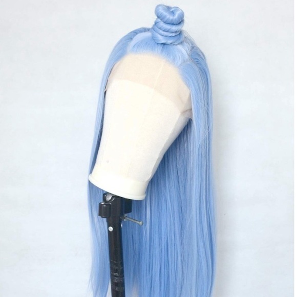 Accessories | Grina K 24 Baby Blue Straight Lace Front Wig | Poshmark